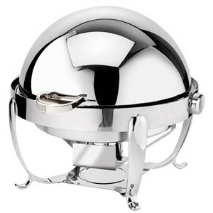 Eastern Tabletop Park Avenue Collection Round Rolltop Chafer - 8 Qt ...