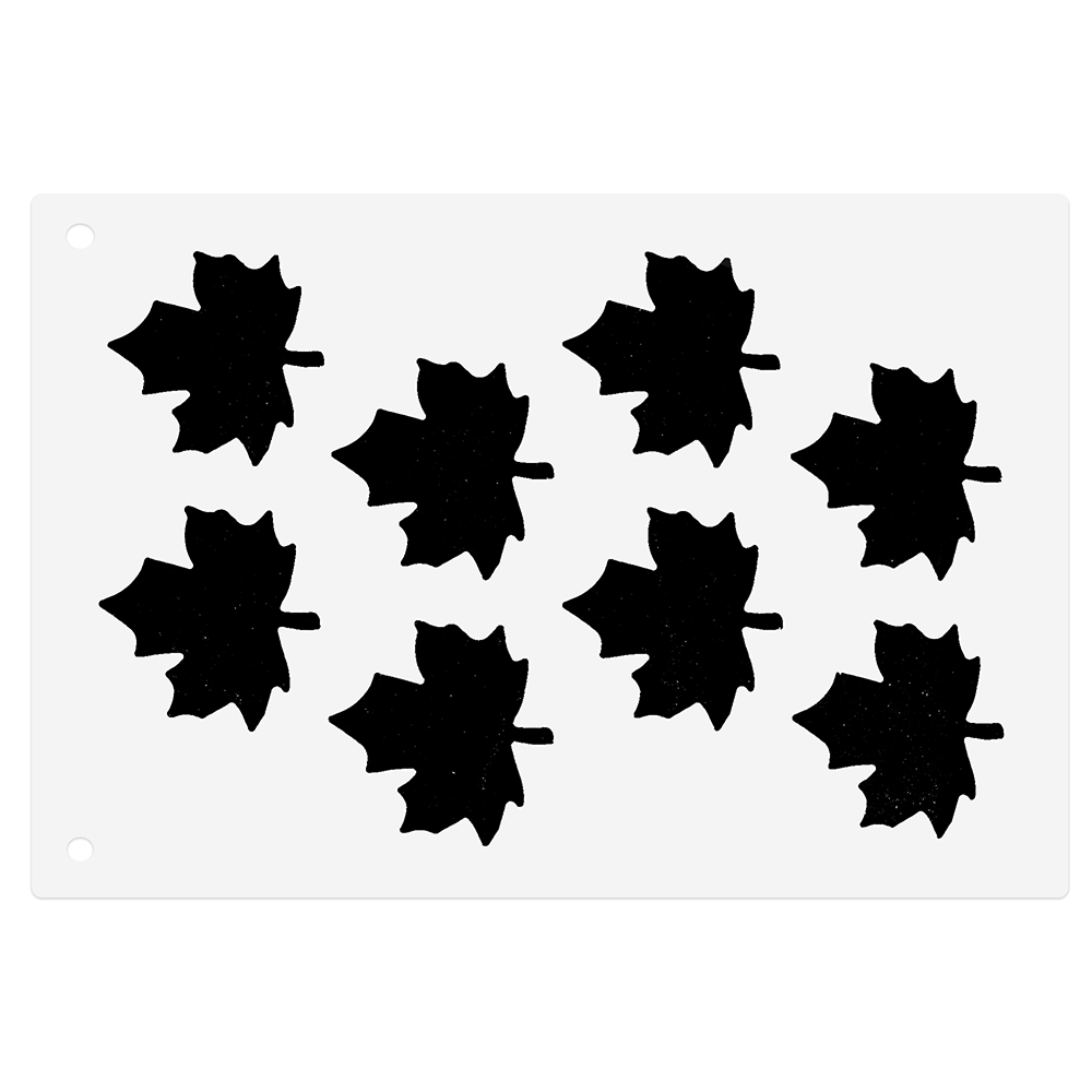 Maple Leaf Tuile Template, 3-1/2 x 3-1/2 Tuile Templates - BakeDeco.Com