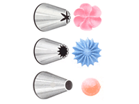 Cake & Pastry Decorating Tips - Stainless Steel Pastry Tubes & Accessories