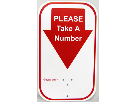 Take-a-Number System Counter Mount w/Digital Display & Ticket Dispenser ...