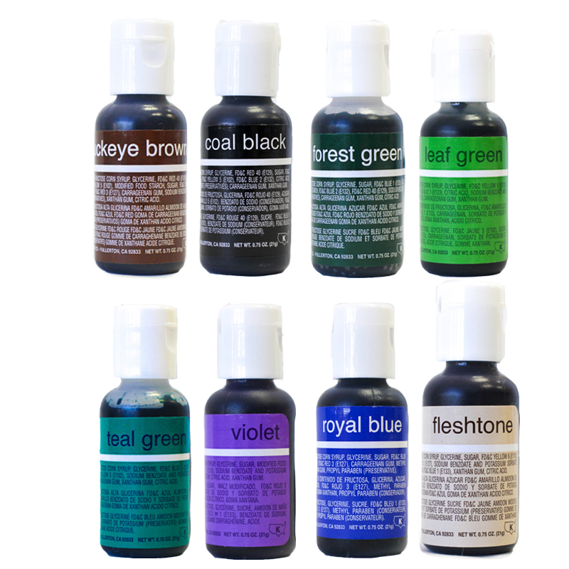 Chefmaster Liqua-Gel Food Color .70 oz Gel Paste Food Colors - BakeDeco.Com