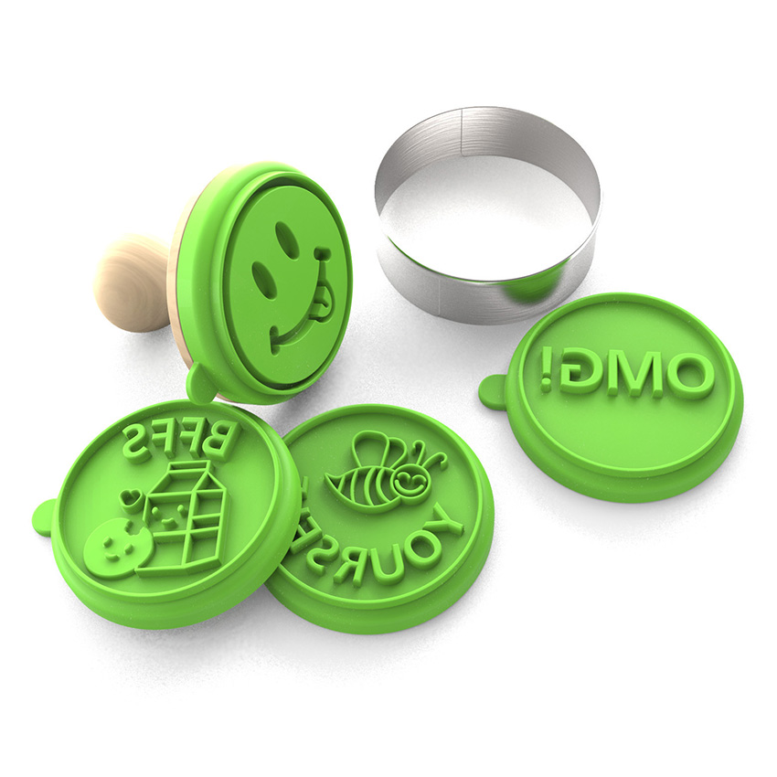 Silicandy Silicone Cookie Stamps Cookie Press - BakeDeco.Com