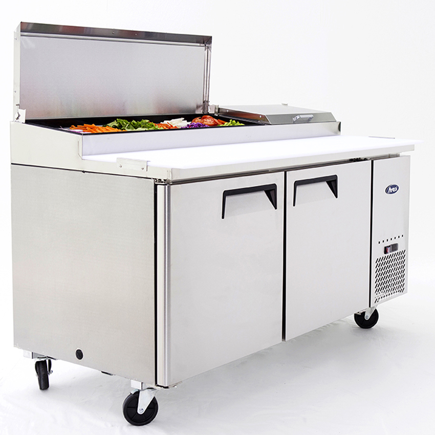 Atosa MPF8202 Refrigerated Reach-In Pizza Prep Table, 20.0 cu. ft ...