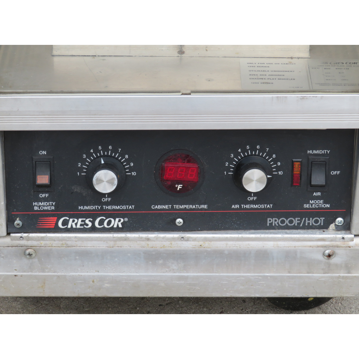 Cres Cor 12PHC1836B Heated Proofing Cabinet, Used Excellent Condition ...
