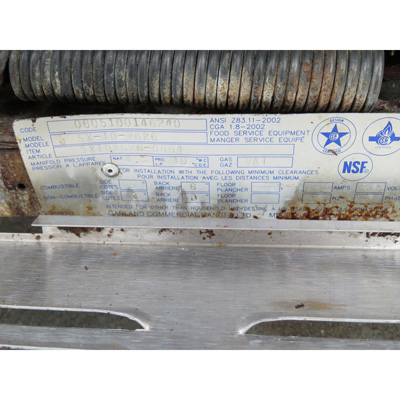 Garland 10 Burner Natural Gas Range Model SX-10-2626, Used Very Good ...