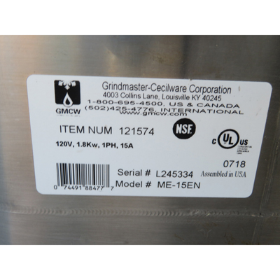 Grindmaster Cecilware ME-15E-110 Hot Water Urn, Used Great Condition ...