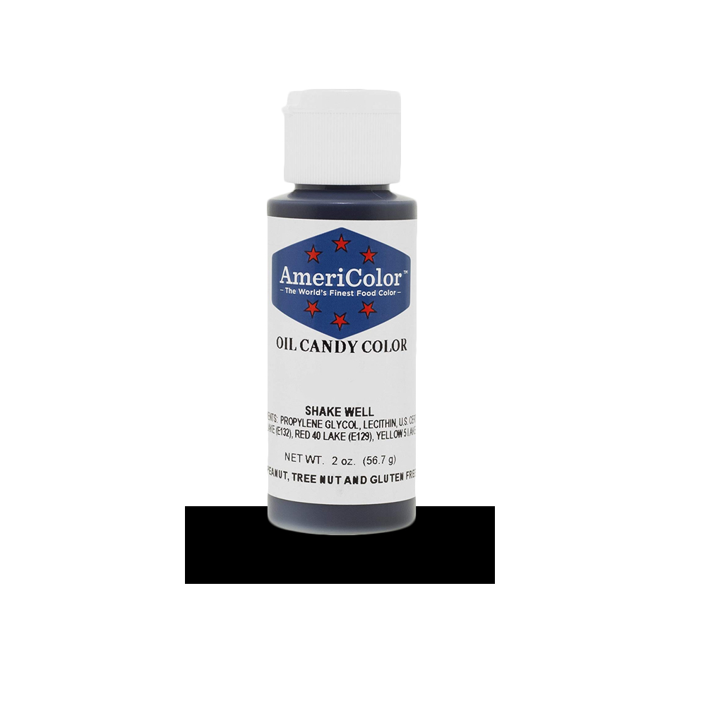 Americolor Black Oil Candy Color, 2 oz. Oil Candy Colors - BakeDeco.Com