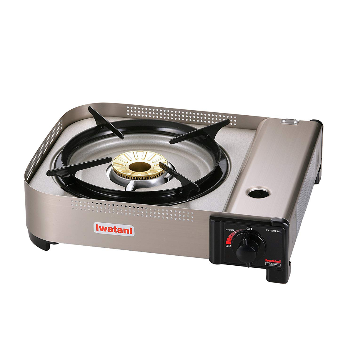 Iwatani 35FW Portable Butane Stove, Medium, Metallic Portable Cooktops ...