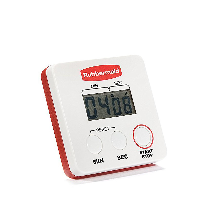 Rubbermaid FGR442188 Digital Timer - 99 Minute Clock/Timer, Stopwatch ...