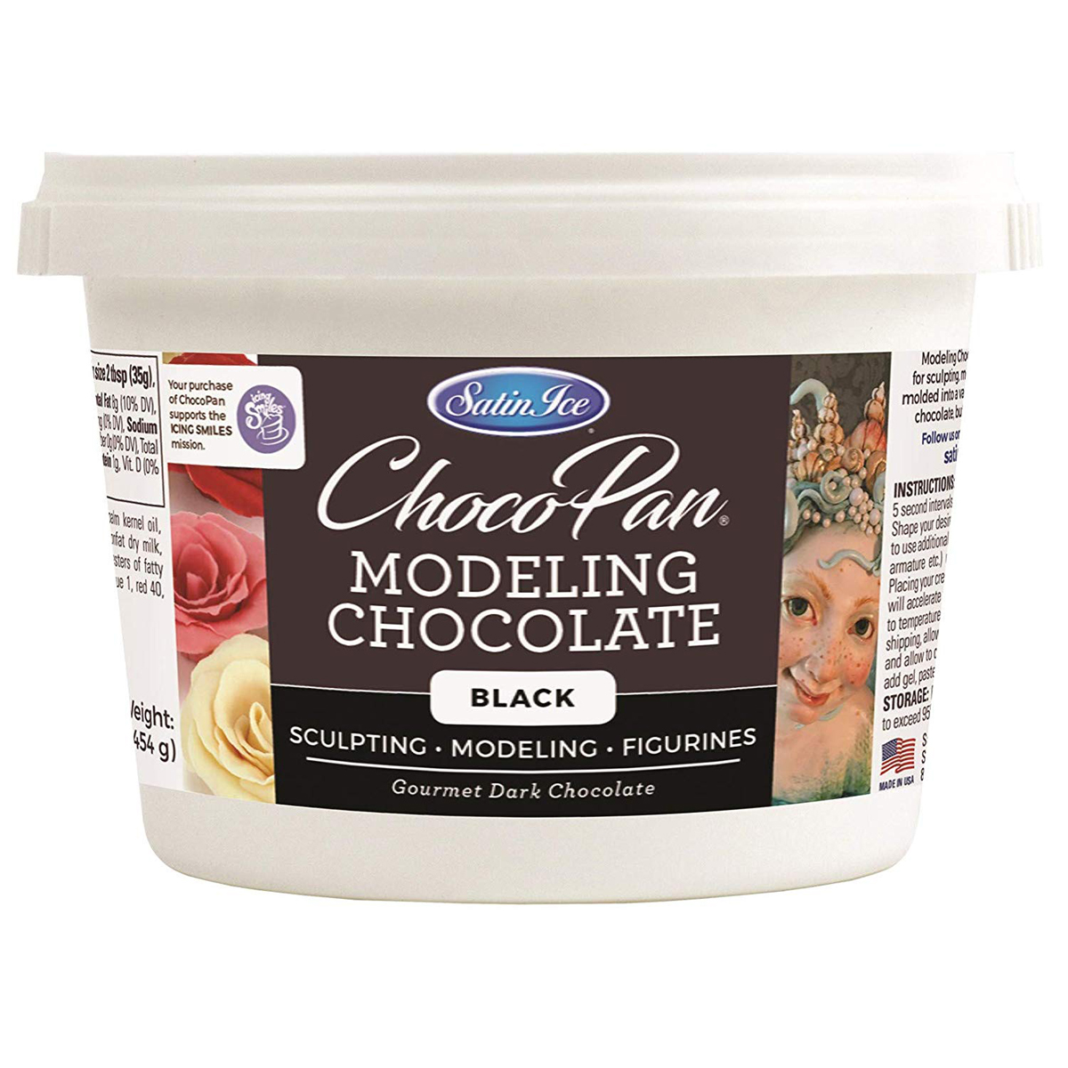Satin Ice ChocoPan Black Modeling Chocolate, 1 Lb. Modeling Chocolate ...