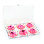 Edible Diamond-Framed Round Sapphire Blue Gems 28mm, 6 Pieces Edible ...