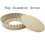 Gobel Round Fluted Tart / Quiche Pan w/ Loose Removable Bottom, 9-3/4 x 2 Deep Tart / Quiche ...